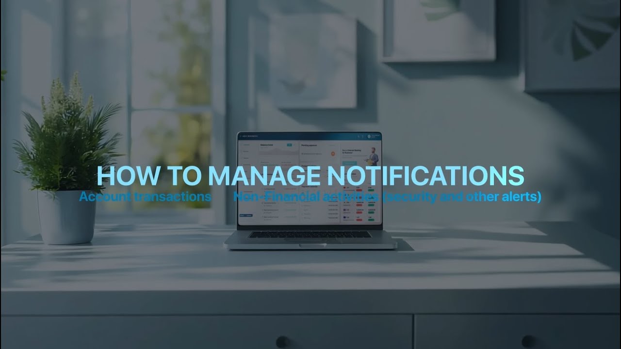 How to set up notification centre in the ABA Business platform - YouTube