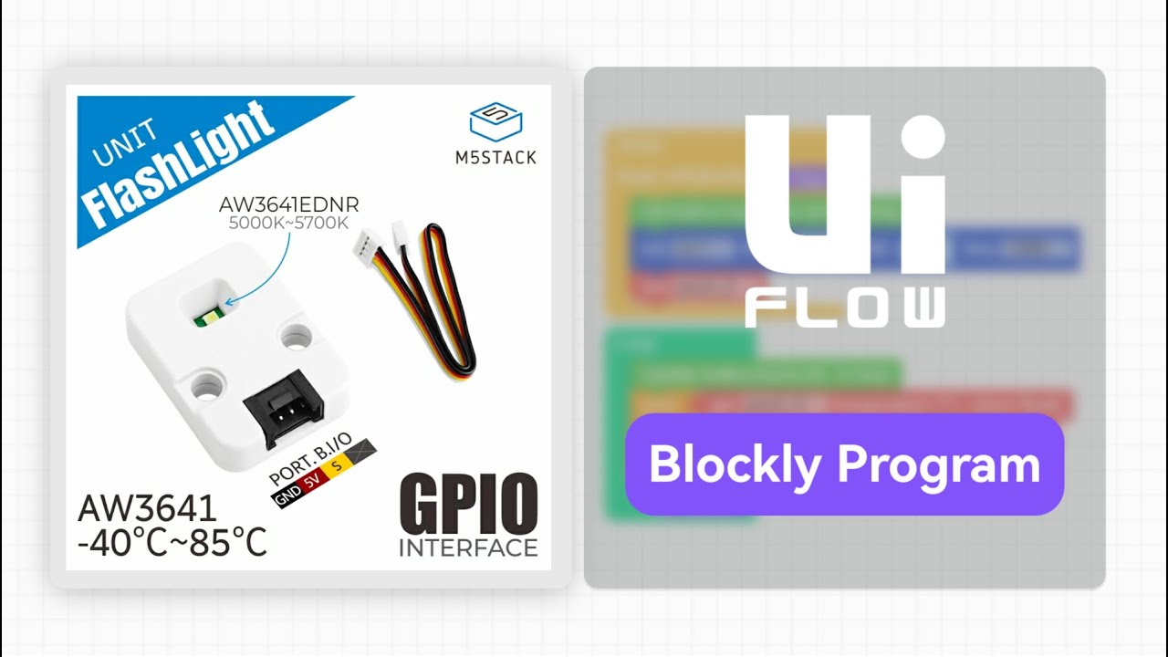 UIFlow2.0-Unit Programming application | FlashLight - YouTube