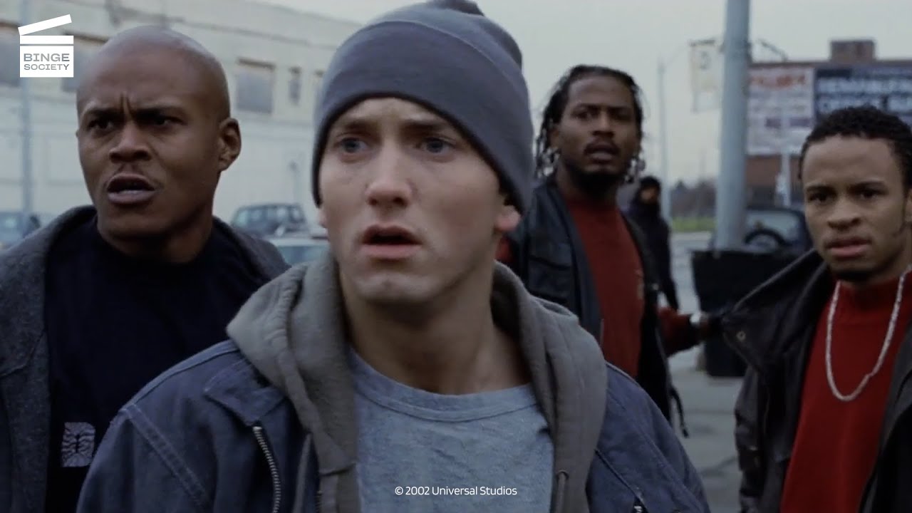8 Mile: Cheddar's gun HD CLIP - YouTube
