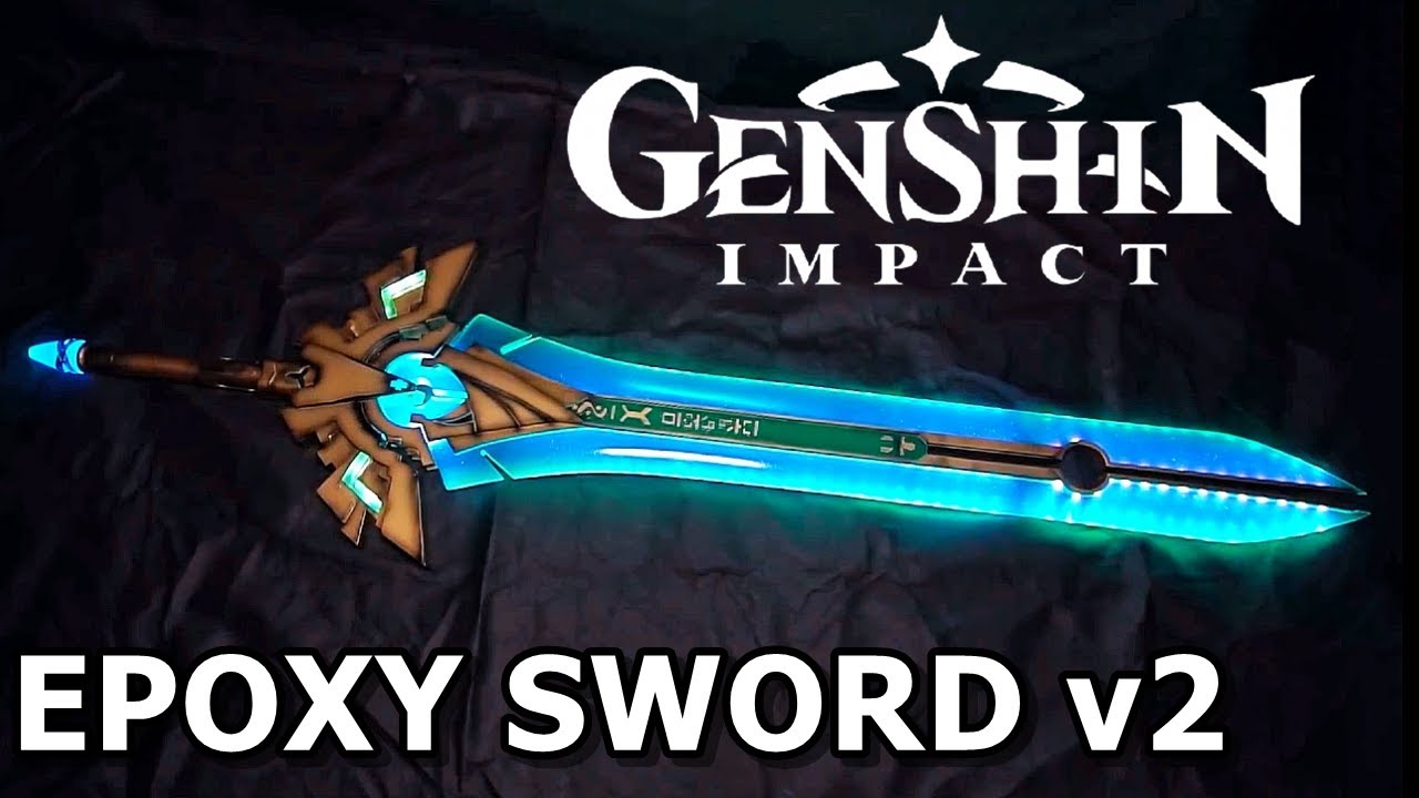 Amazing Epoxy Resin Products /Genshin Impact Sword / Epoxy Resin #6 ...