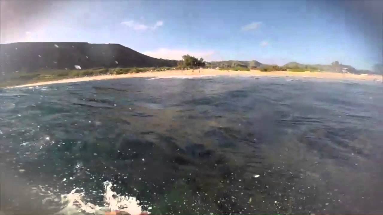 Bodyboarding Half Point at Sandy Beach In Hawaii - YouTube