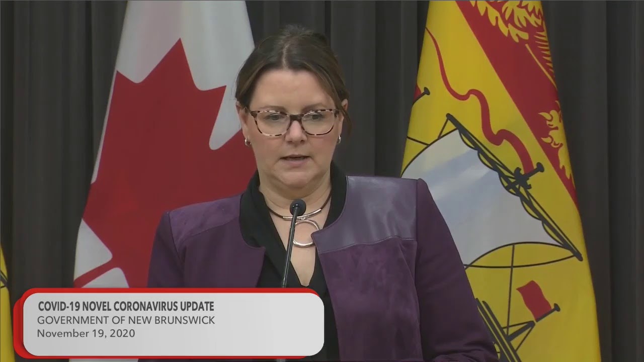 COVID-19 Update - Government of New Brunswick - November 19, 2020 - YouTube