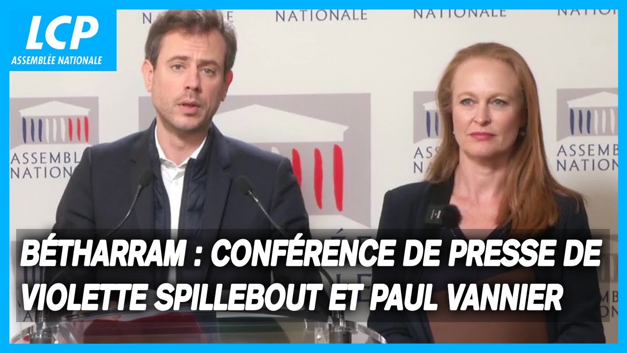 Bétharram : conférence de presse de Violette Spillebout et Paul Vannier ...