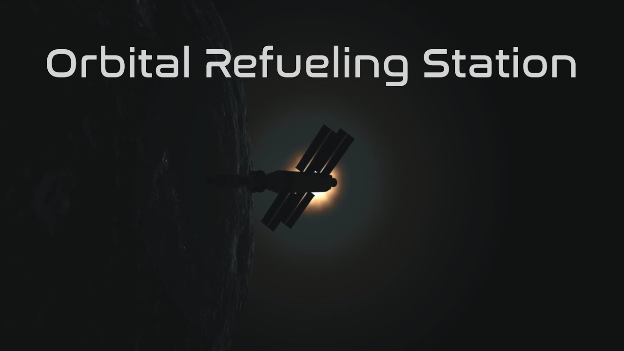 Munar Orbital Refueling Station | KSP Timelapse - YouTube