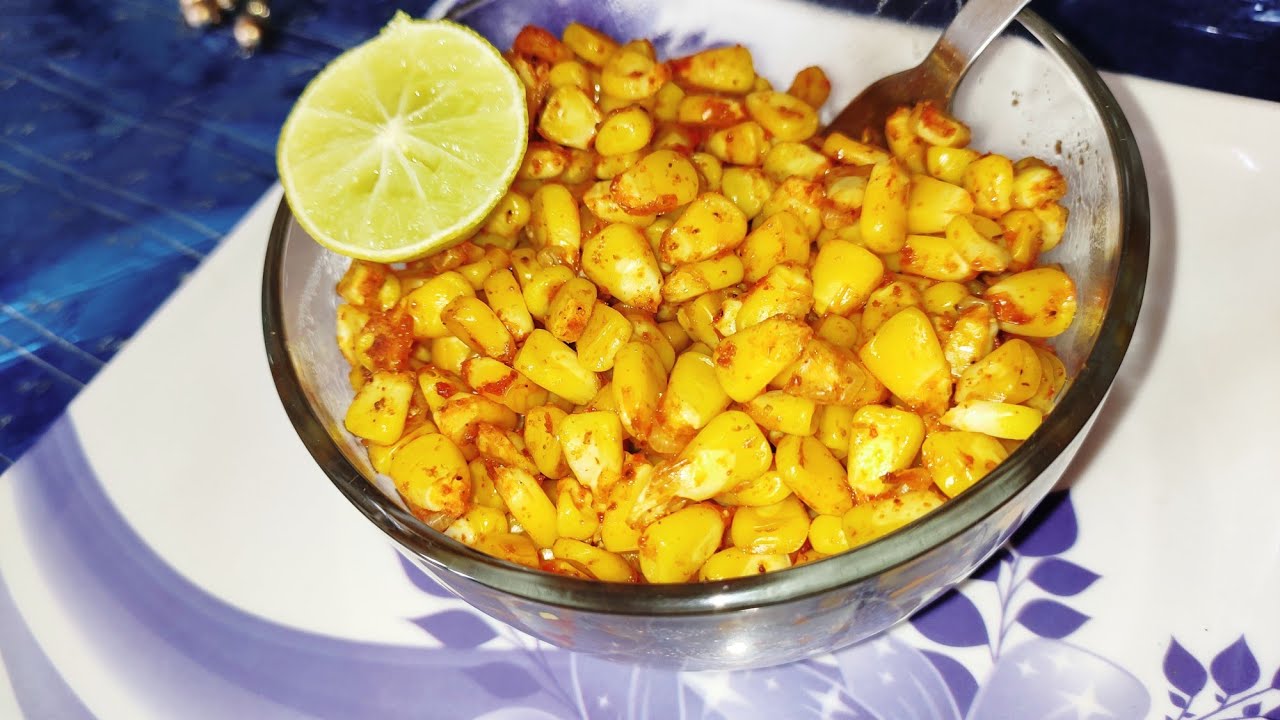 Masala Sweet corn - sweet corn recipe - easy sweet corn recipe - YouTube