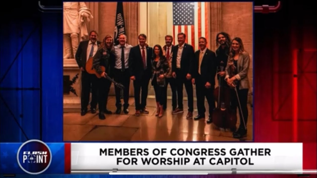 7 members of congress Gather to worship at U.S Capital - YouTube