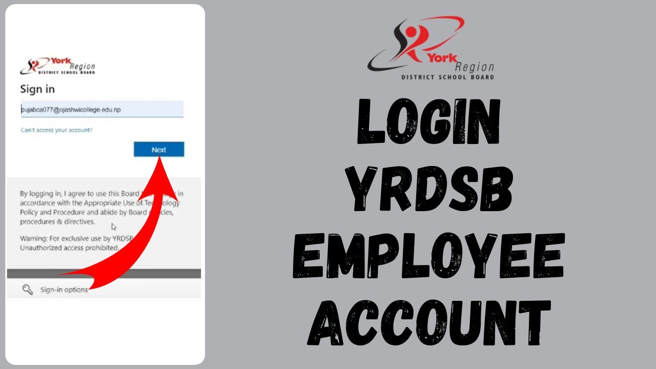 How to Login to YRDSB Employee Account - YouTube