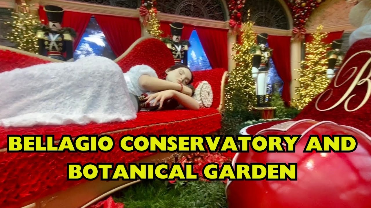 Bellagio Conservatory and Botanical Gardens and Worlds Largest Chocolate Fountain - YouTube