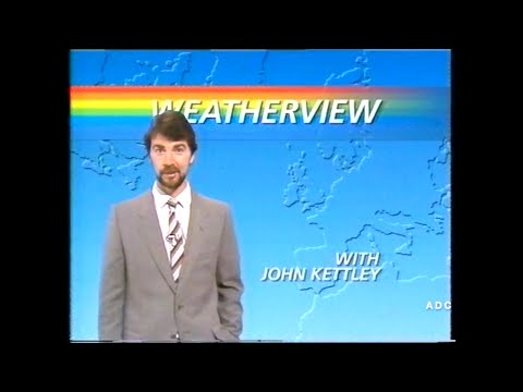 BBC2 weatherview & closedown announcer Roger Maude 8th January 1987