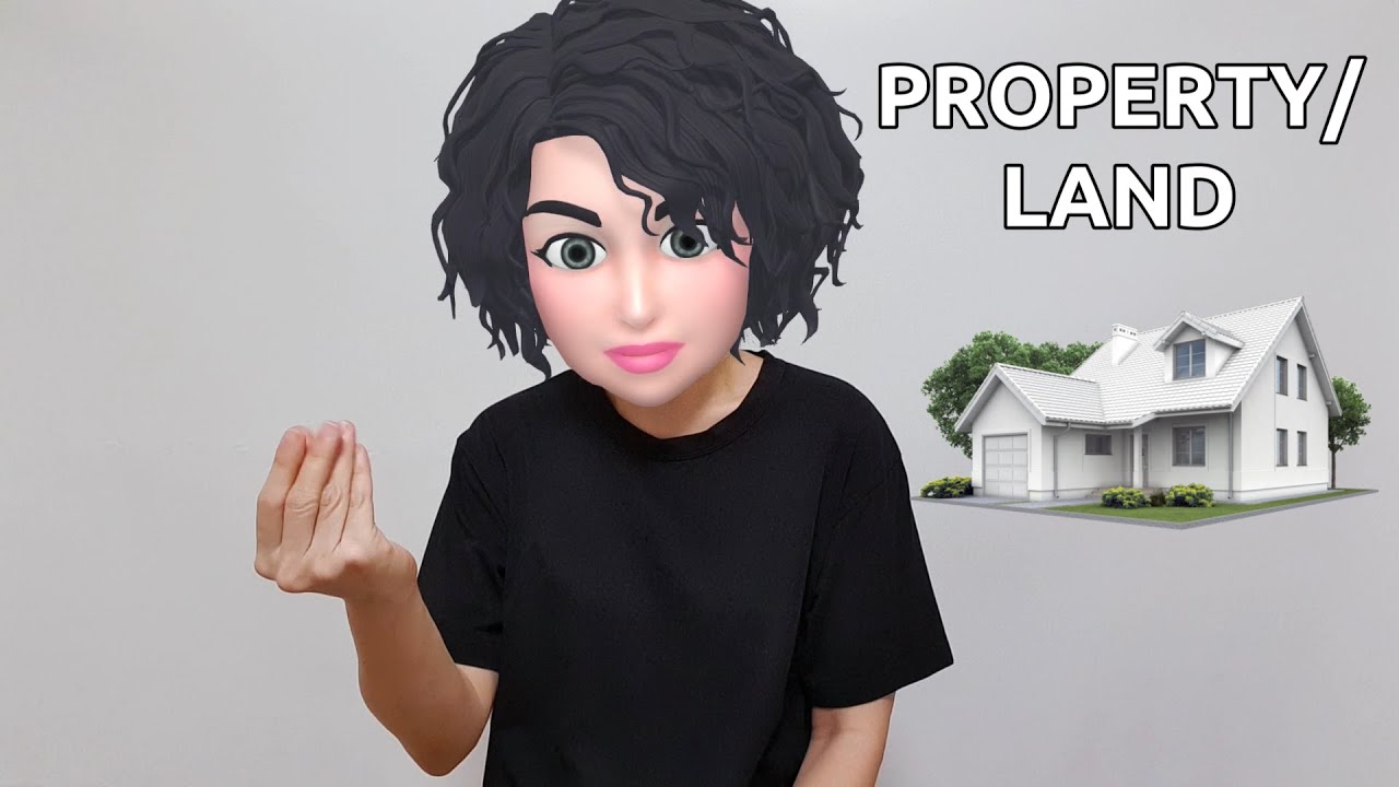 American Sign Language (ASL) Lesson: Property - YouTube
