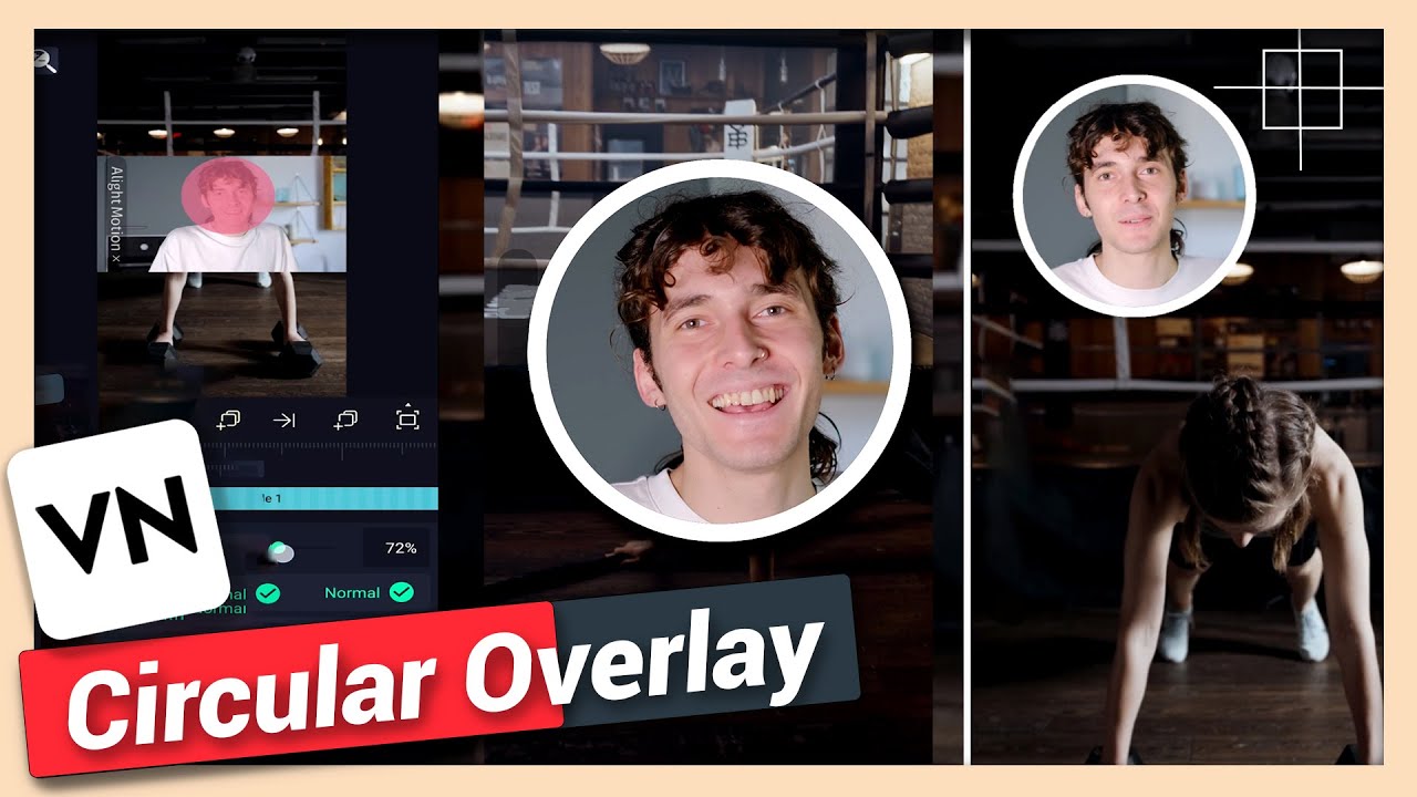 Add Circular Crop Video Overlay with Border | VN Video Editor Tutorial ...