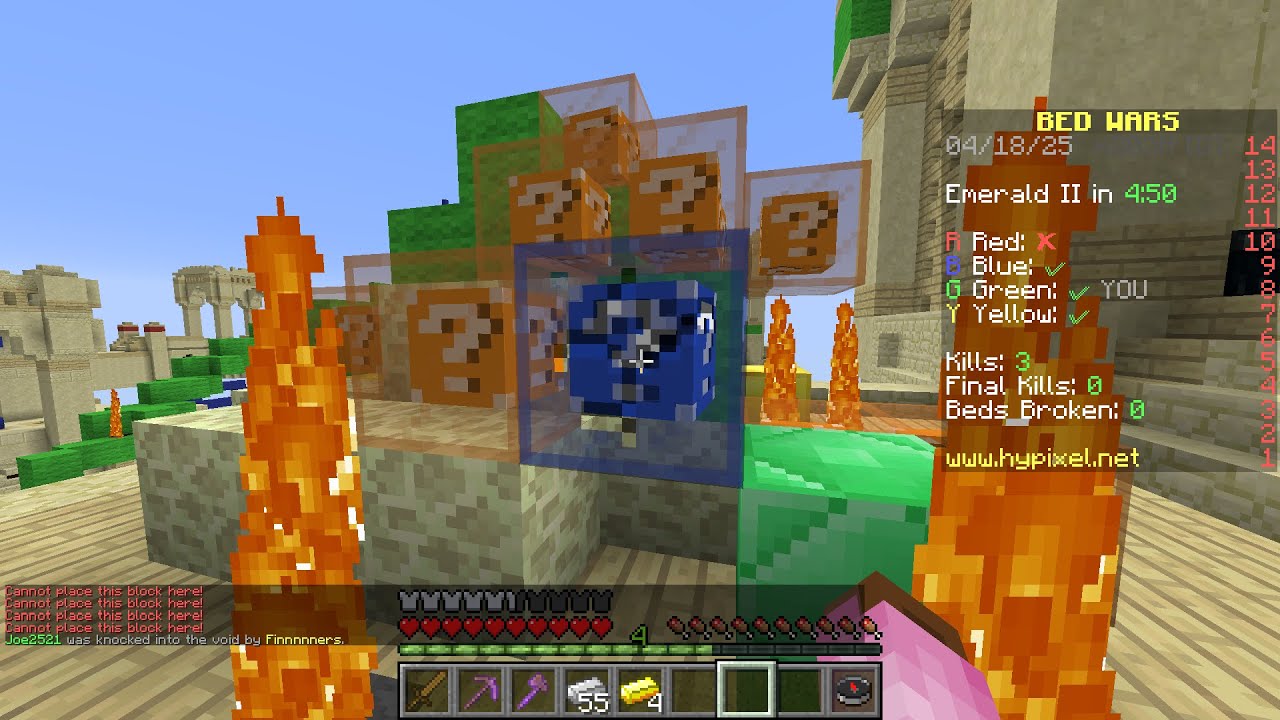 minecraft hypixel 💎 LUCKY BLOCKS!!!! 💎bedwars - YouTube