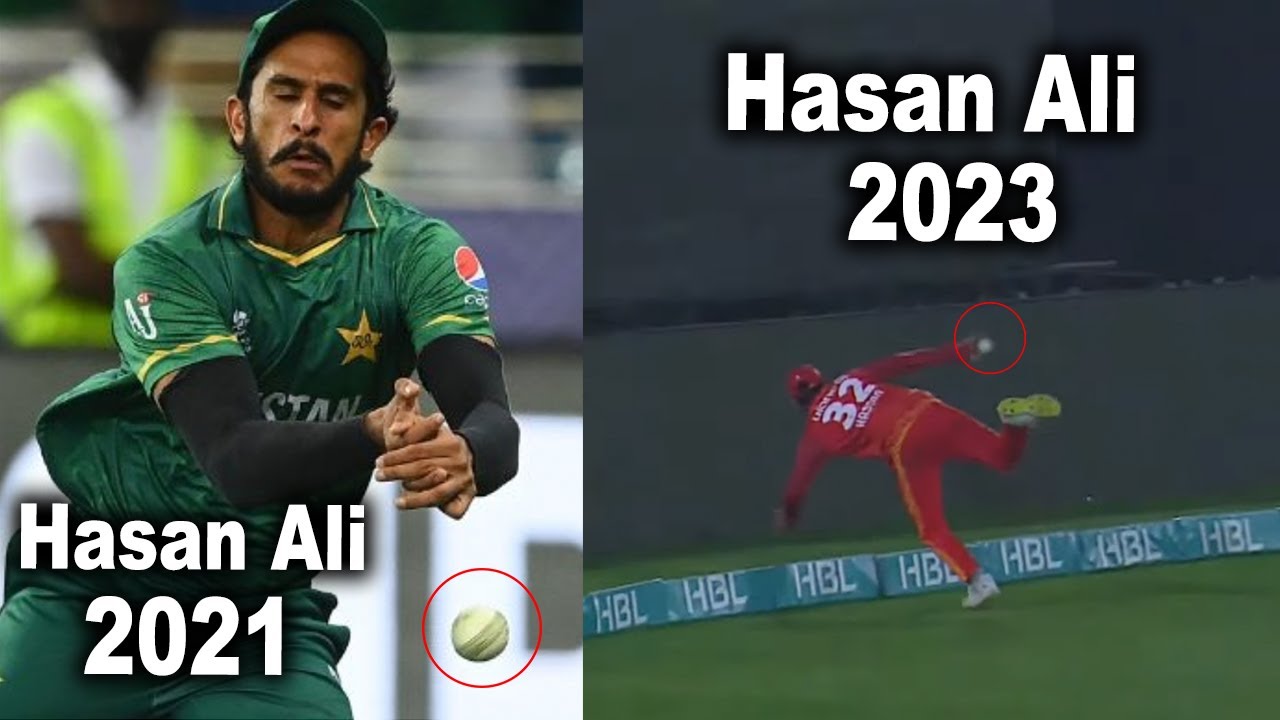 Hasan Ali Catch 2023 Vs Hasan Ali Catch 2021 | Hasan ali catch vs ...