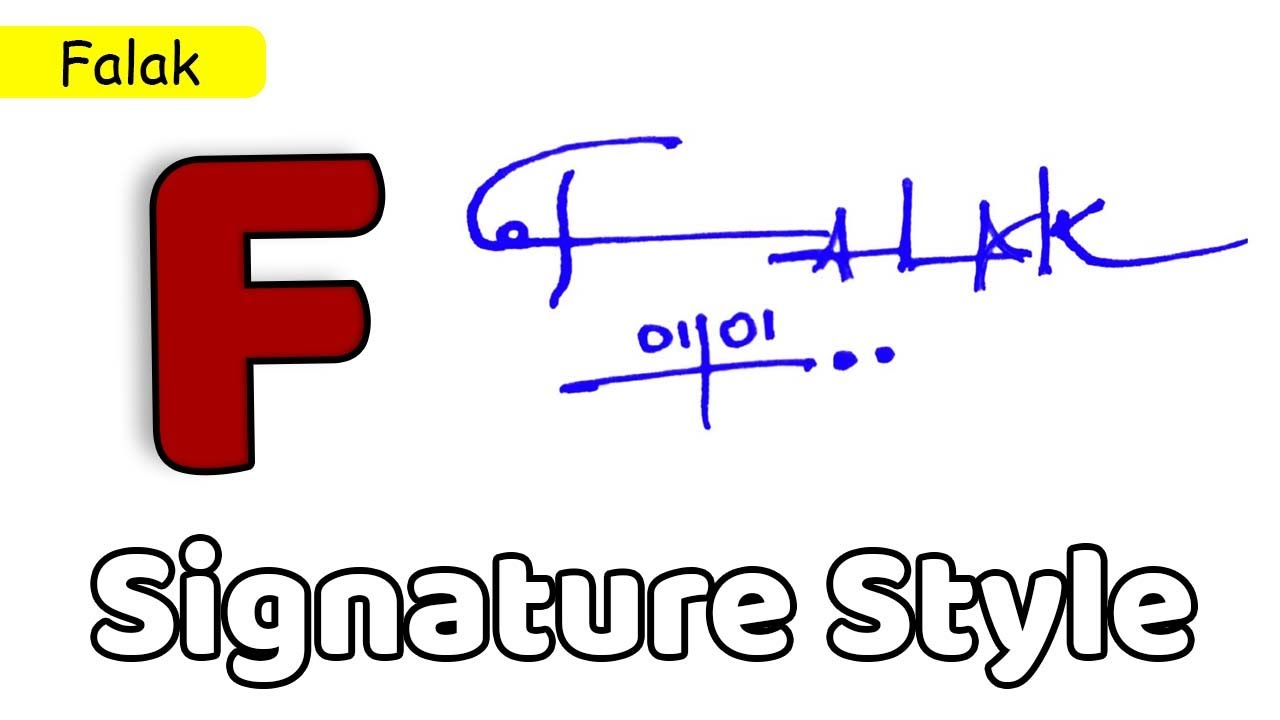 Falak Name Signature Request done - YouTube