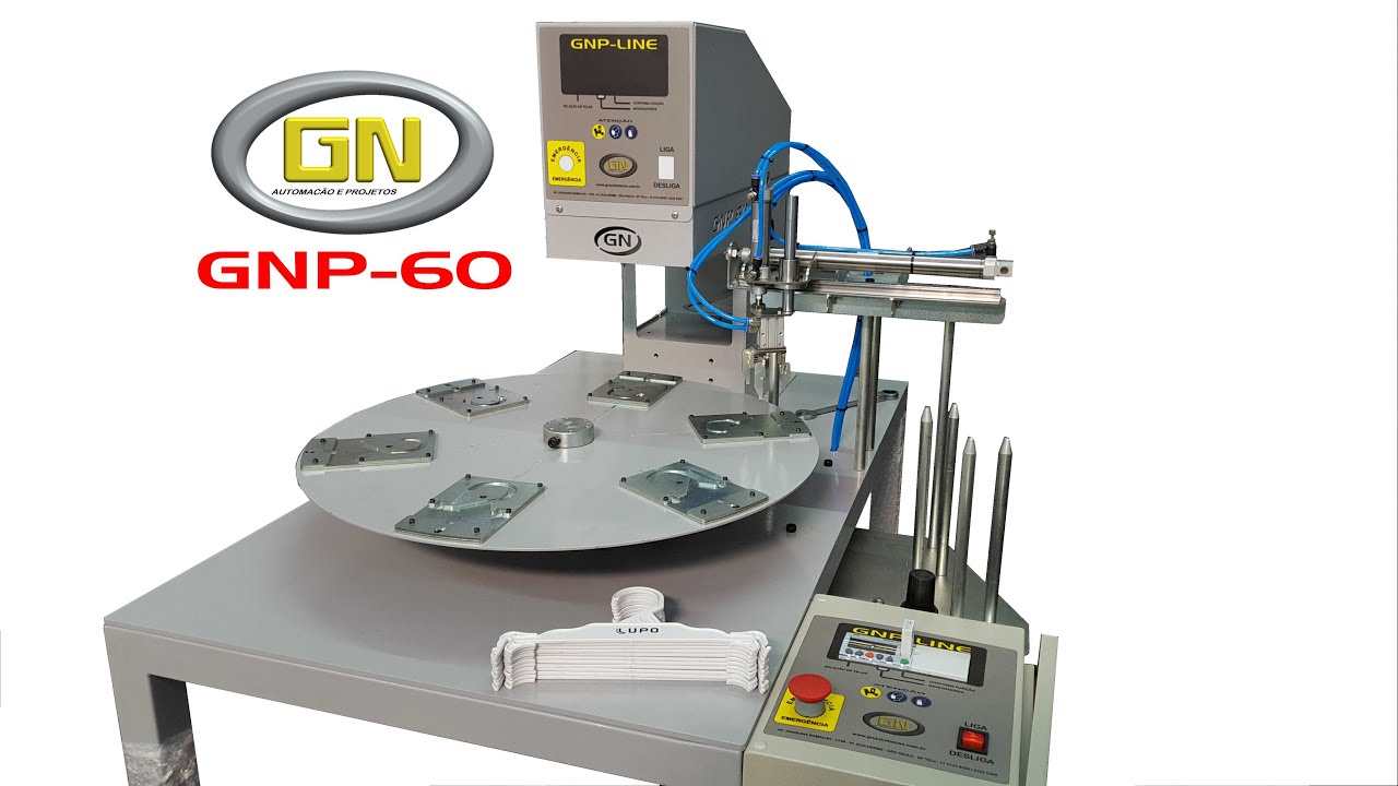 MAQUINA TAMPOGRAFICA GNP 60 PLUS GN AUTOMAÇÃO - YouTube