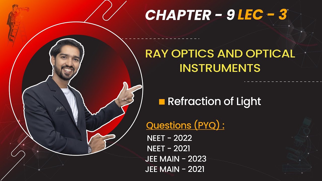 Refraction of Light | Lec-3 | Ch-9 | Std-12 | Ray Optics | JEE | NEET ...