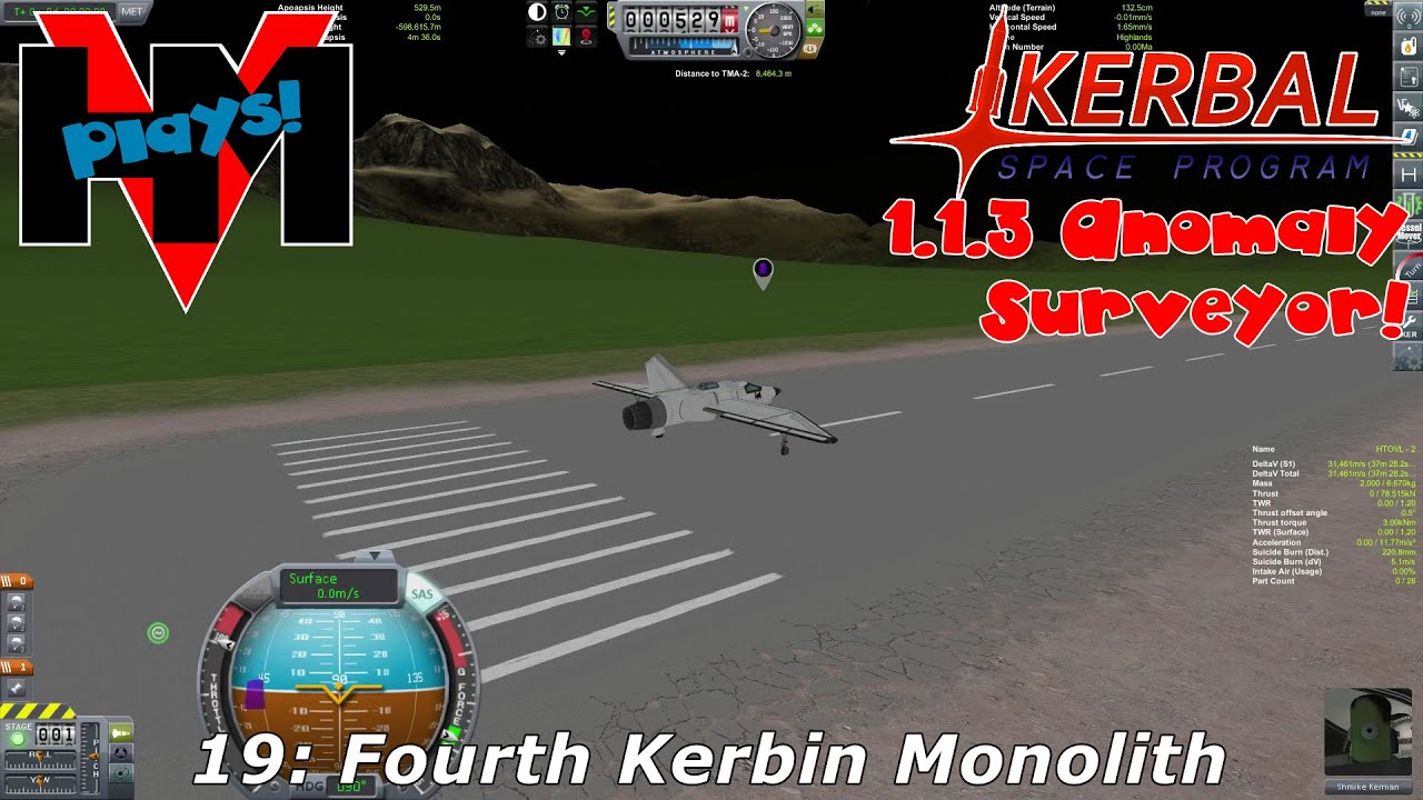 HMV Plays KSP 1.1.3 Anomaly Surveyor! 19: Fourth Kerbin Monolith - YouTube