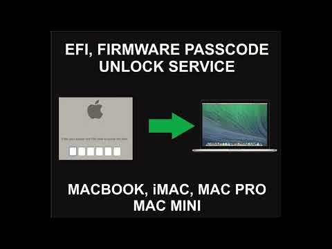 Macbook EFI, Firmware, Bios Password Unlock Service, All Models - YouTube