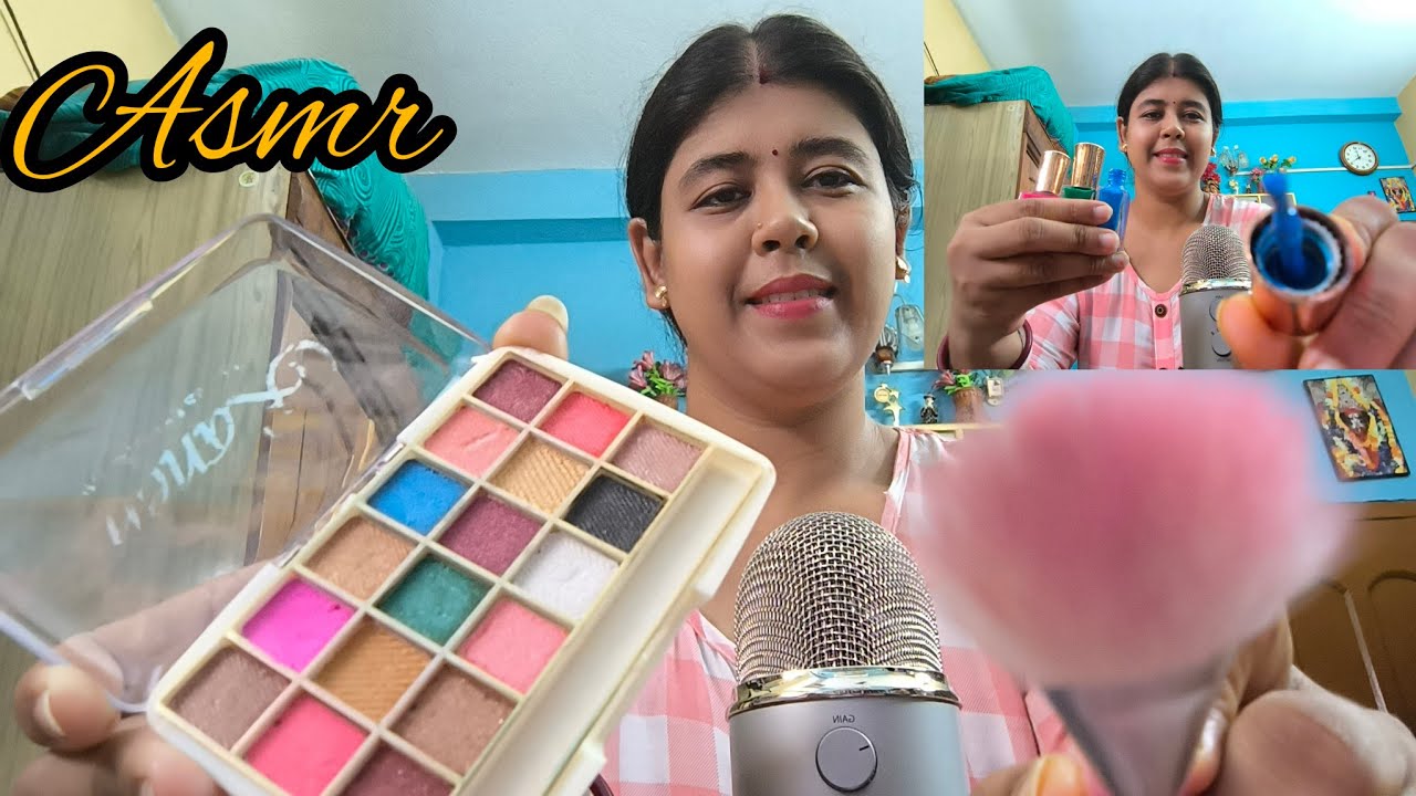 ASMR Doing your makeup roleplay and Nail salon roleplay💅 💄 - YouTube