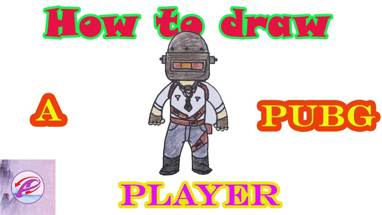 How to draw a Player in PubG mobie|Art draw KH. - YouTube
