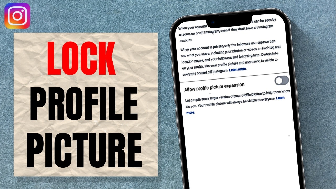 How To Lock Instagram Profile Picture - 2024 - YouTube