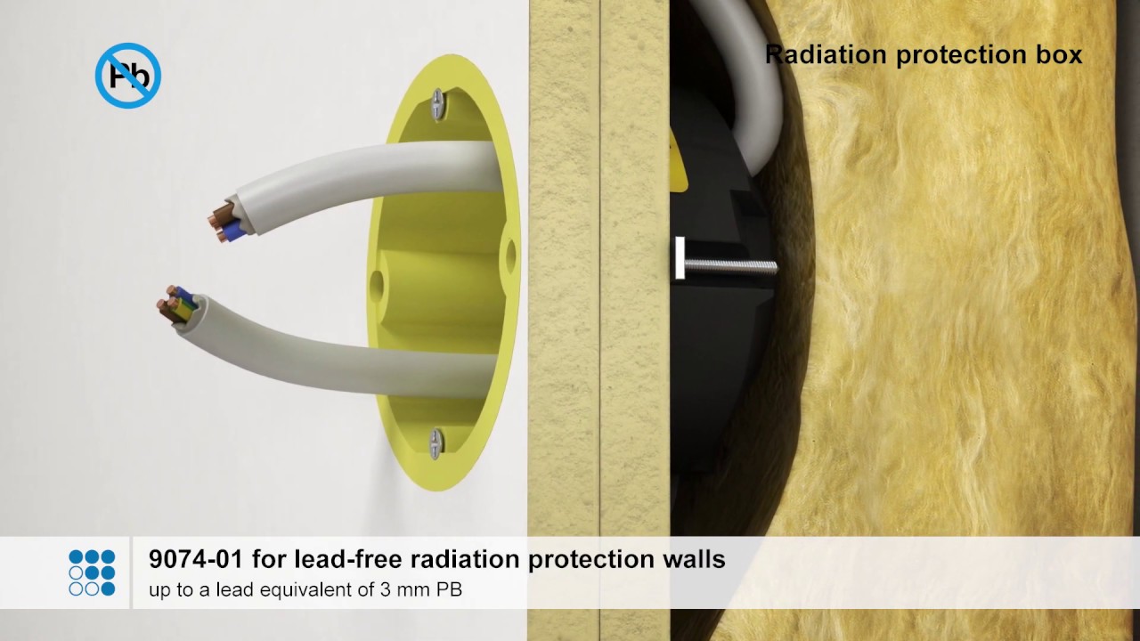 KAISER Radiation protection one-gang junction boxes - YouTube