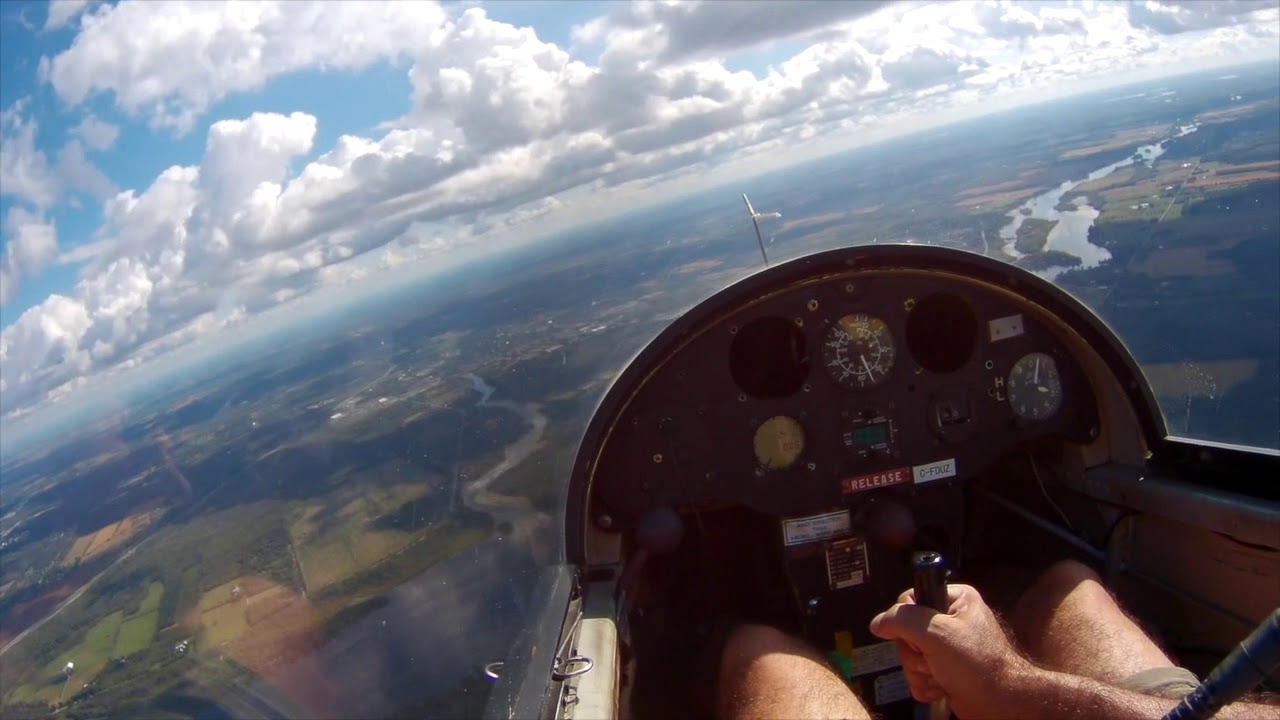 Flying The SGS 1-34 Glider: Soaring Up To The Clouds Like Eagles - YouTube