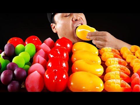 알록달록 여러가지 과일 젤리 먹방~!! Colorful assorted fruit jellies
