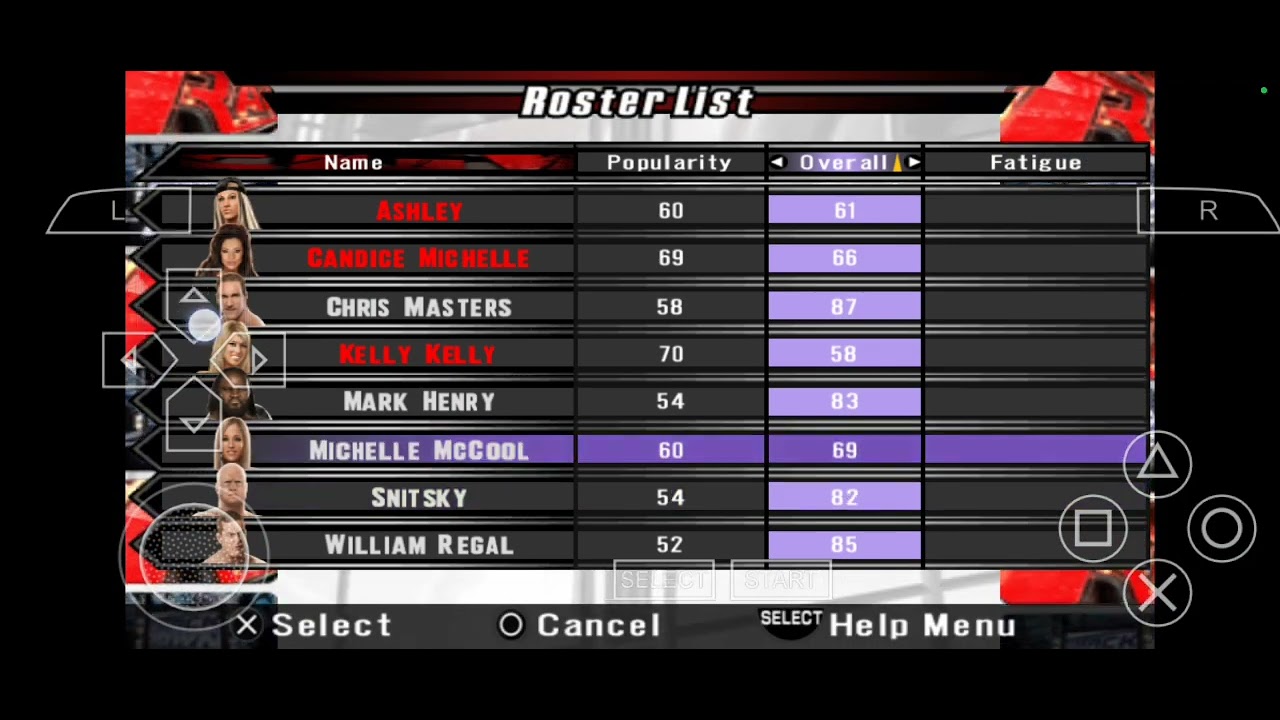WWE SmackDown vs raw game ecw draft roster - YouTube