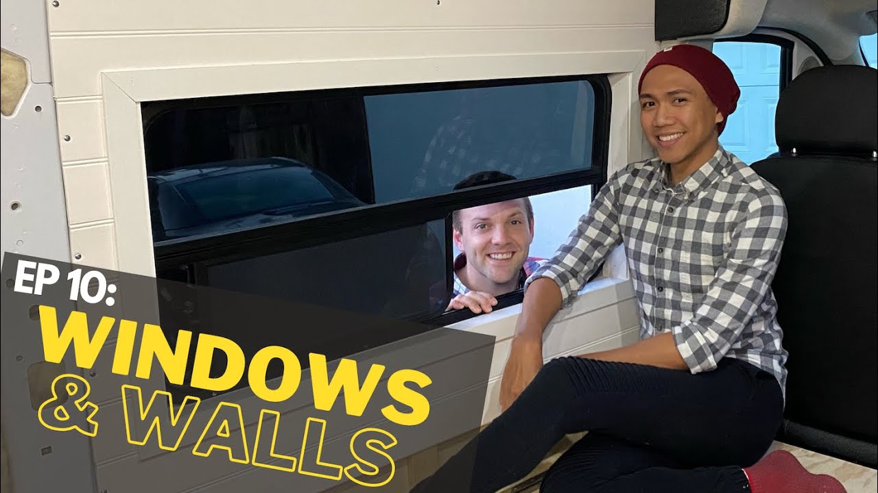 Van Conversion Window Framing & Walls - Van Life Vlog EP 10 - YouTube