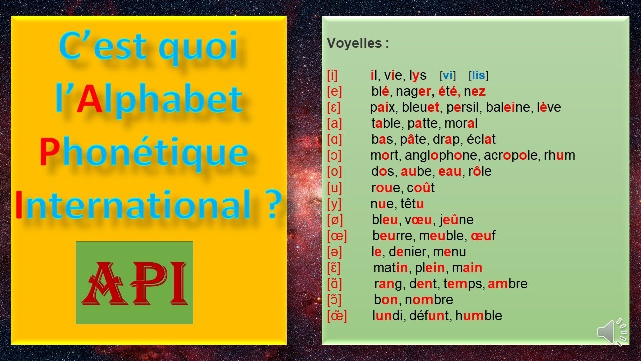 C'est quoi l'alphabet phonétique international API ? #écoleàlamaison. # ...