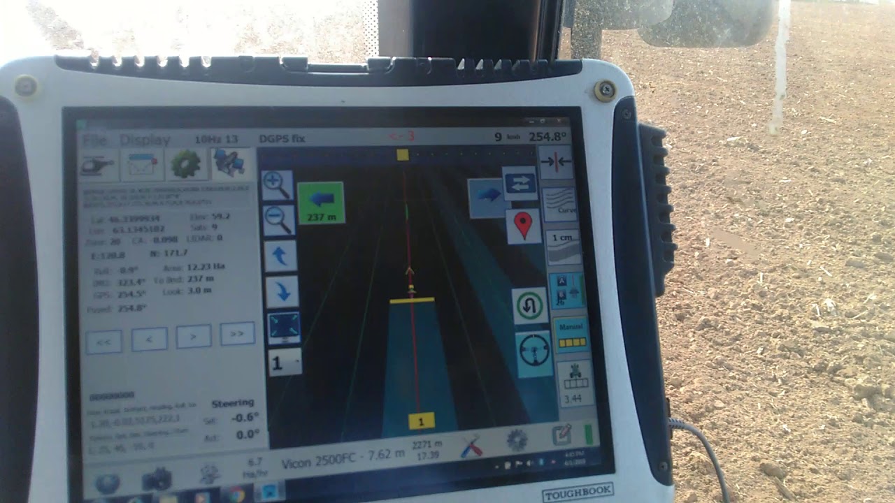 Cultivating with AgOpenGPS - YouTube