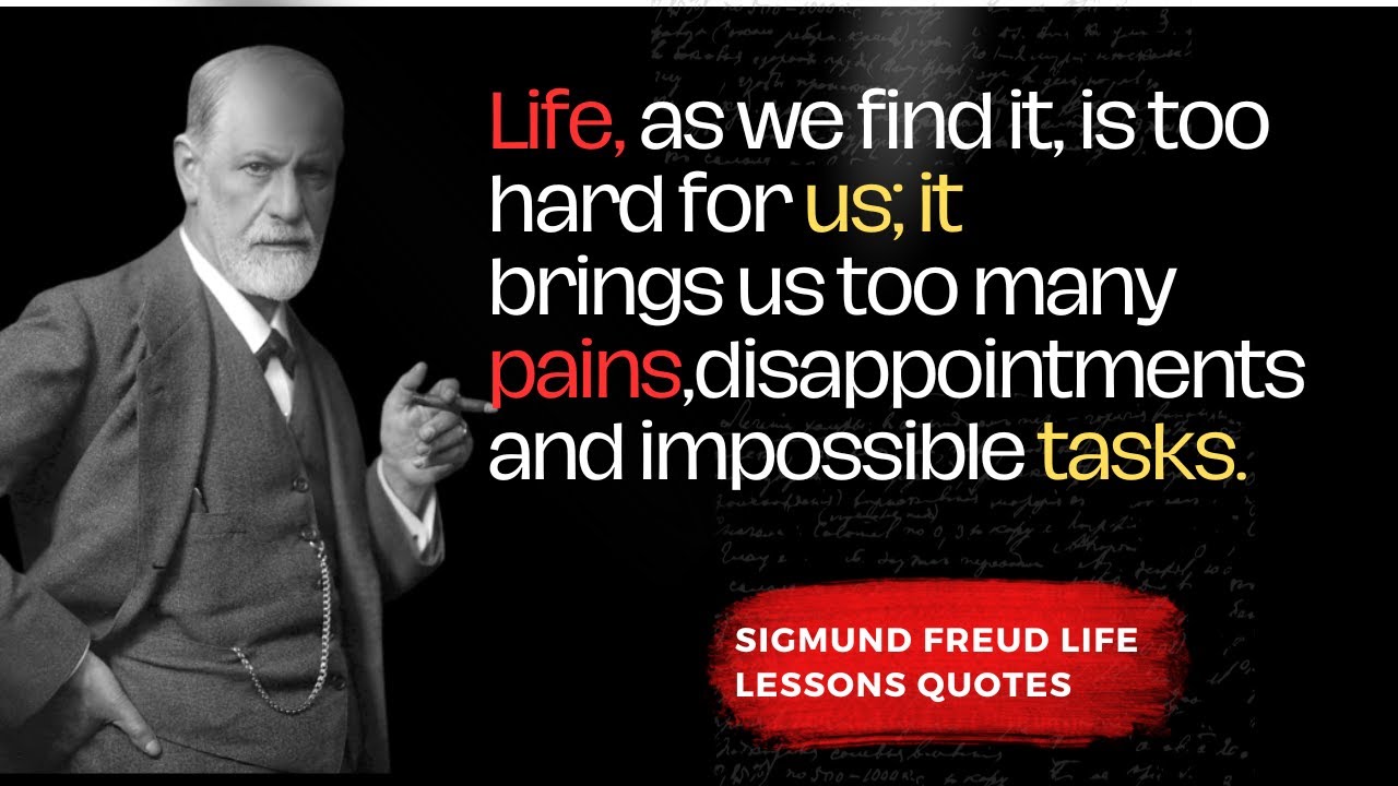 Sigmund Freud's life Lessons you should learn about it /Sigmund Freud ...