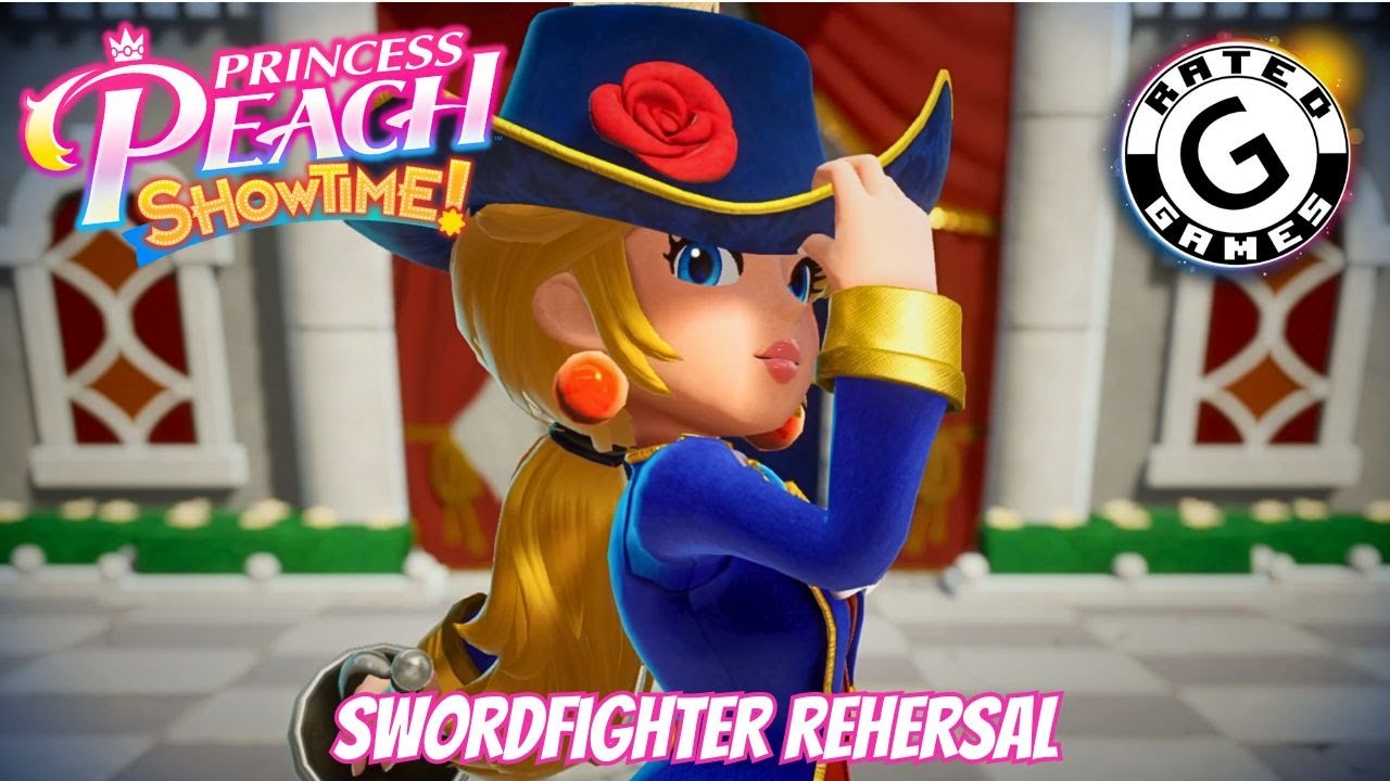Swordfighter Rehearsal 🤺 (Swordfighter Peach) Princess Peach Showtime ...