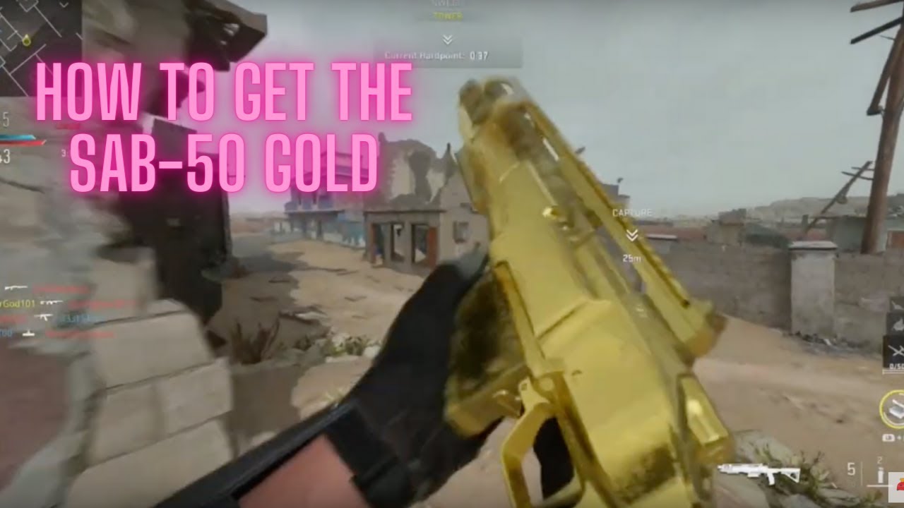 How to get the Sab-50 gold in mw2 - YouTube