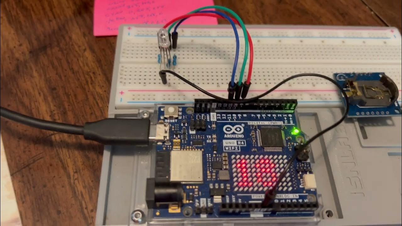 Paul McWhorter Ardunio R4 WiFi Homework 18 - YouTube