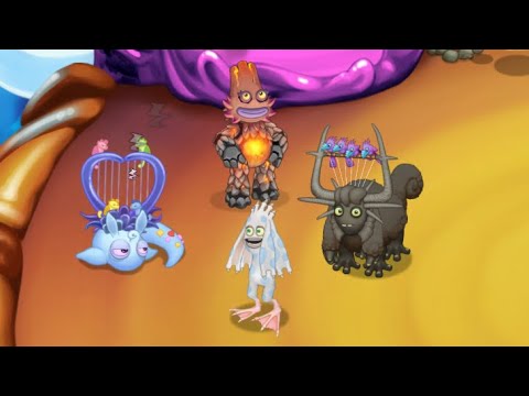 My Singing Monsters (Fire Oasis) - Woolabee, Cherubble, Kayna, and ...