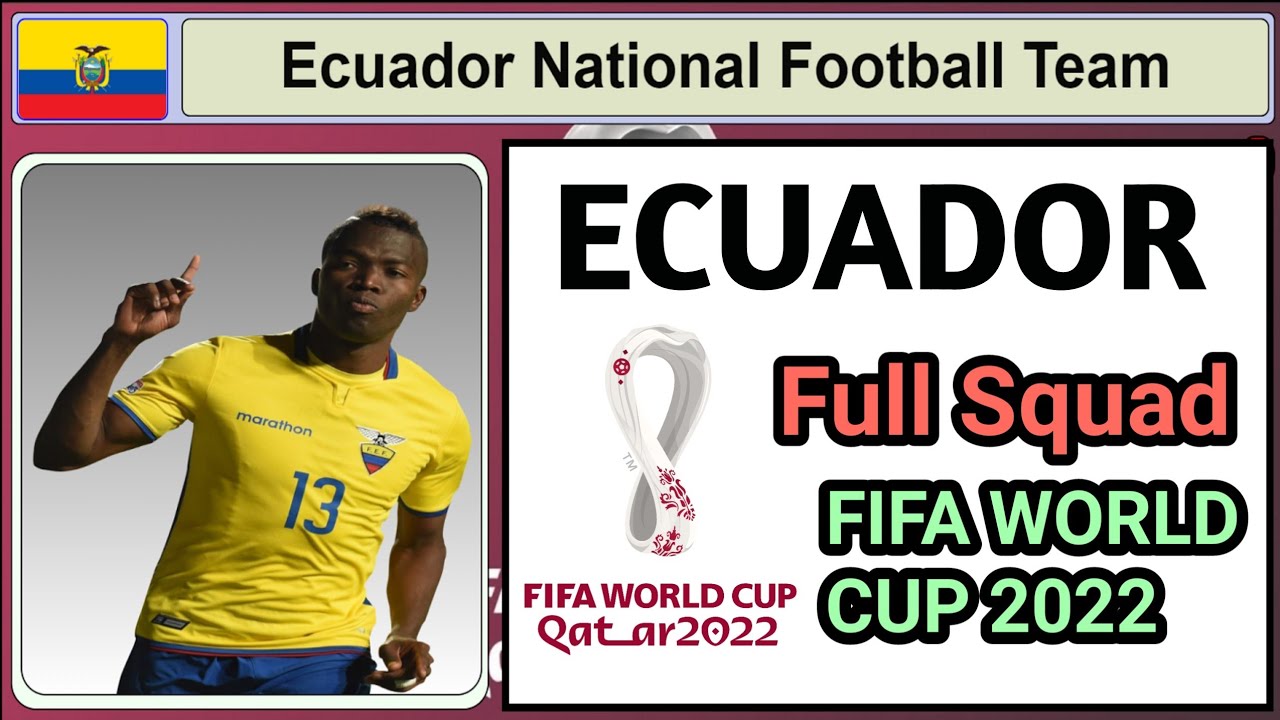 ECUADOR football team squad 2022 | ecuador world cup 2022 | ecuador ...