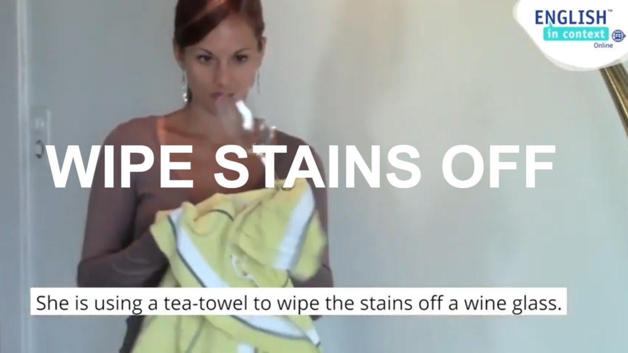 What do we use to wipe stains off a wine glass? - YouTube