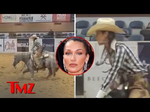 Bella Hadid Goes Rodeo Riding Amid Adidas Munich Olympics Ad Controversy | TMZ