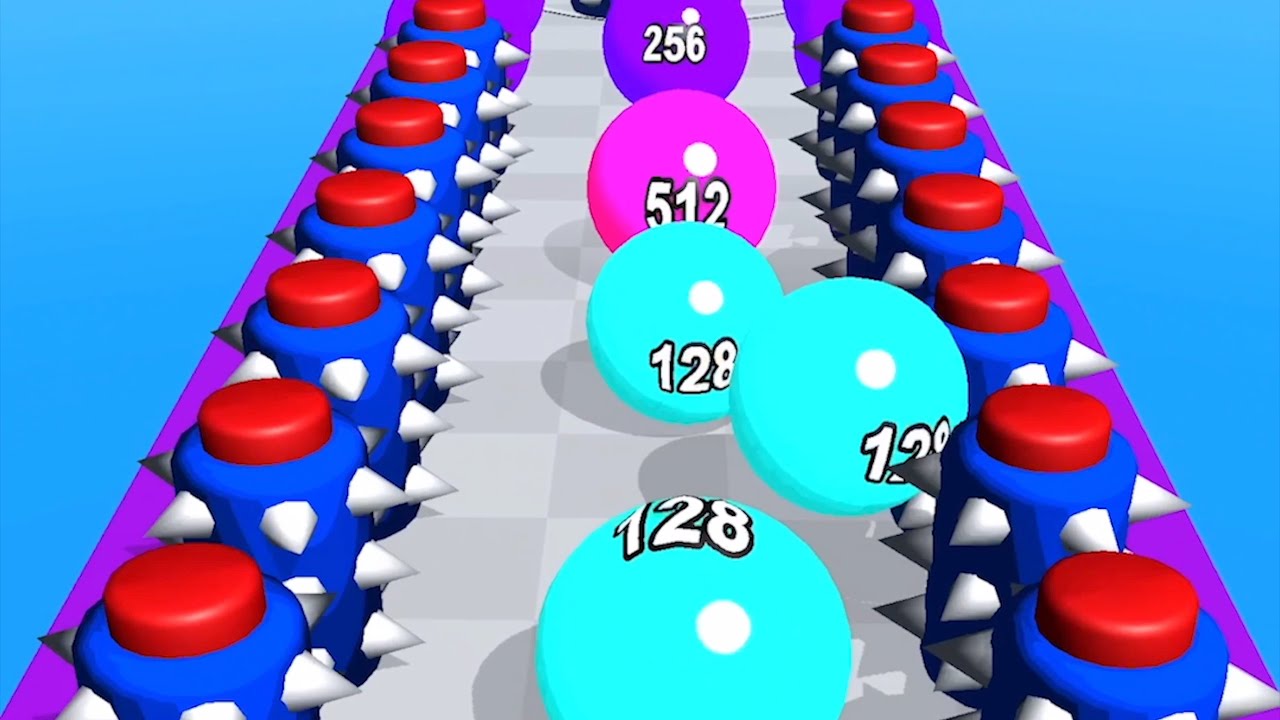 2048 BALLS: COLOR BALL RACE All Levels Gameplay Android, iOS ...