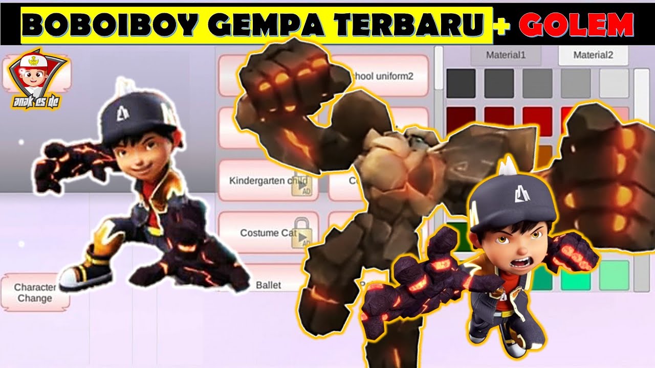 Boboiboy Gempa Golem Golem Tanah‼ Baik Tempah Tiket Siap Siap! Ramai