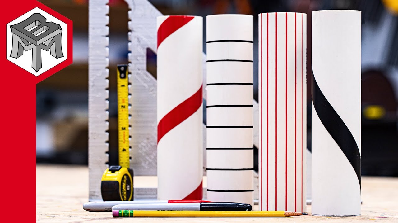 How To Mark or Draw Spiral, Parallel, and Perpendicular Lines on Pipe ...