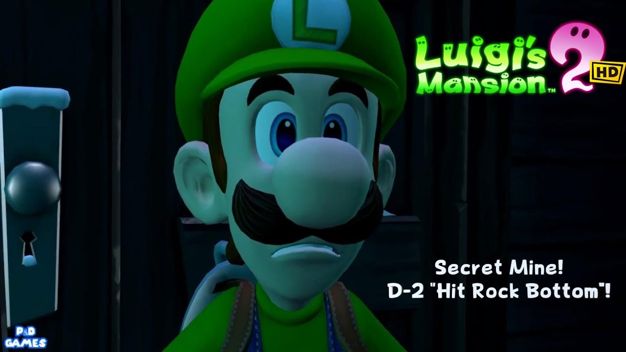 Luigi’s Mansion2HD: Dark Moon - Secret Mine D-2 "Hit Rock Bottom"! 👻 ...