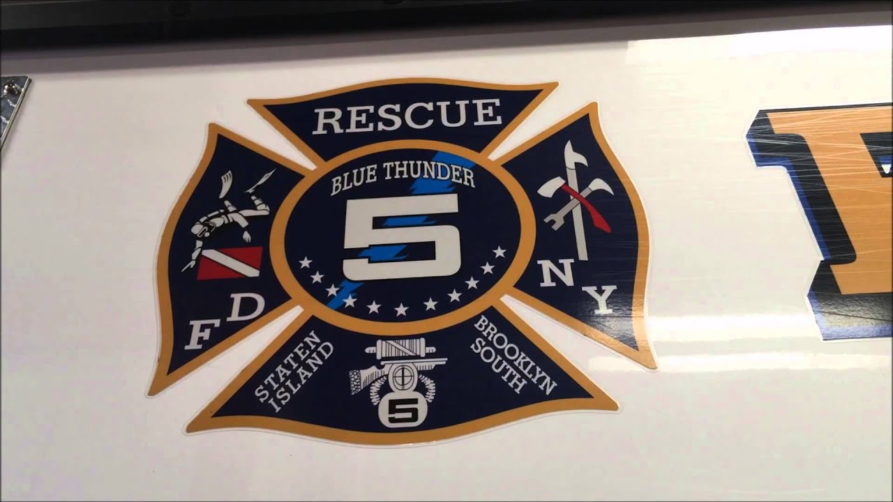 MINI WALK AROUND OF FDNY RESCUE 5 IN QUARTERS ON CLOVE ROAD IN EMERSON ...