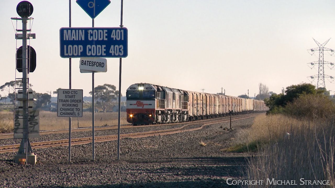 SCT 5PM9 Mixed Freight Train With Four Diesel Locomotive Lashup (7/7 ...