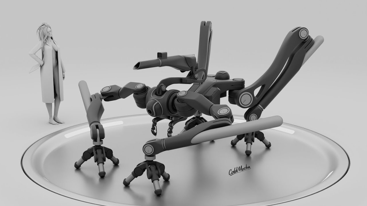 Hard Surface Modeling - Hopper Mech (Blender) - YouTube