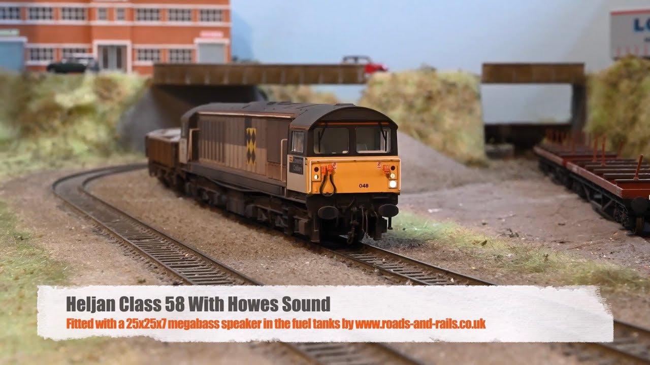 Heljan Class 58 With Howes Sound And A 25x25x7 Speaker - YouTube