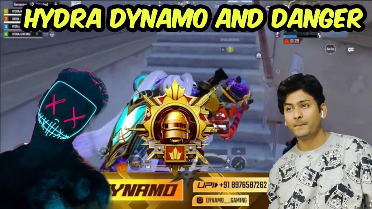 DYNAMO AND DANGER RUSH IN CONQUEROR LOBBY BGMI - YouTube
