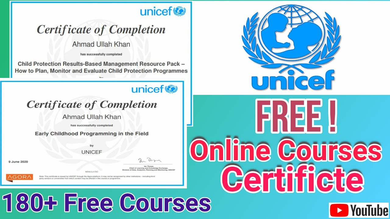 UNICEF - Free Online Course | Verified Certificate | How to Enroll ...